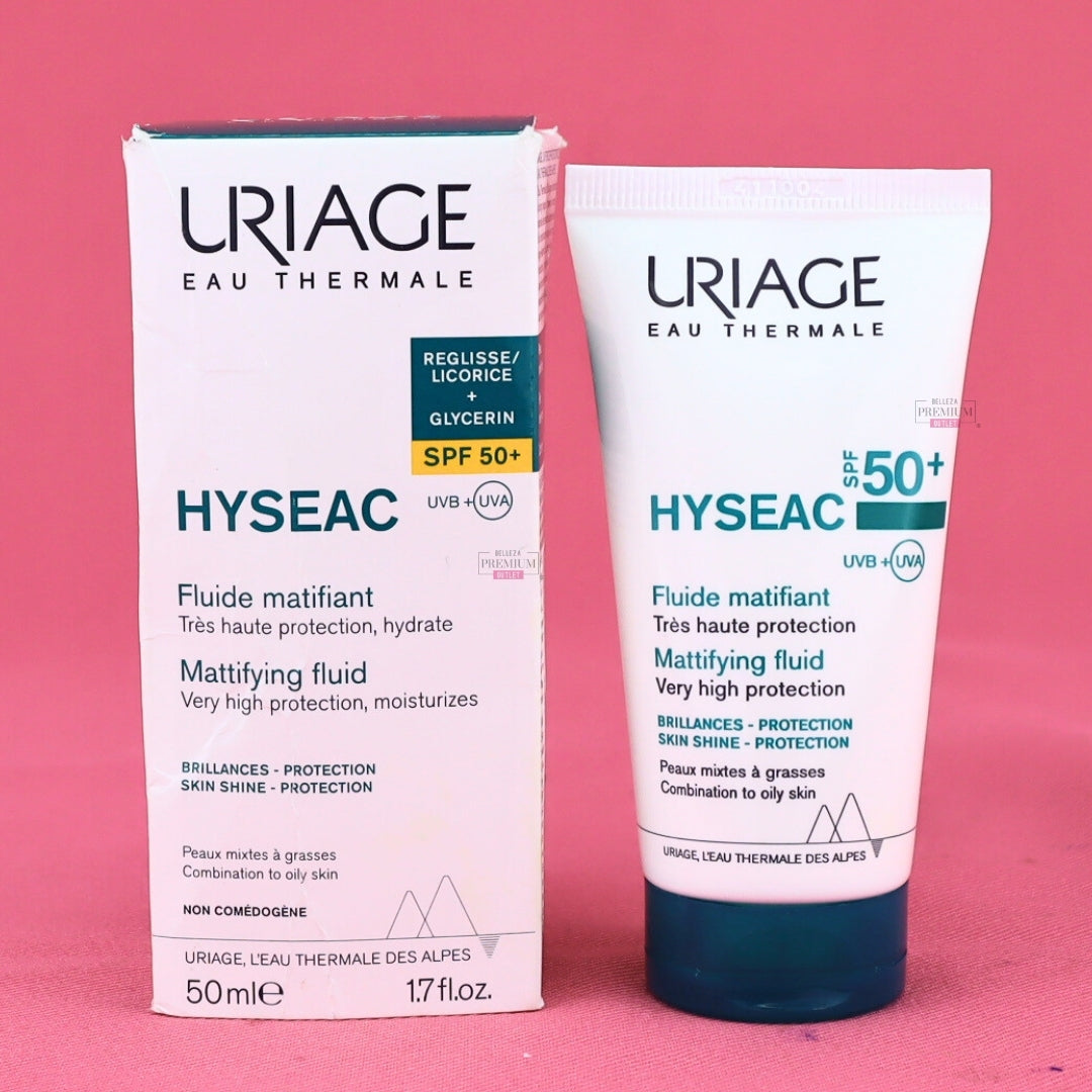 Uriage Hyseac Fluid Spf50+ 50ml CAJA ROTA – Belleza Premium Outlet