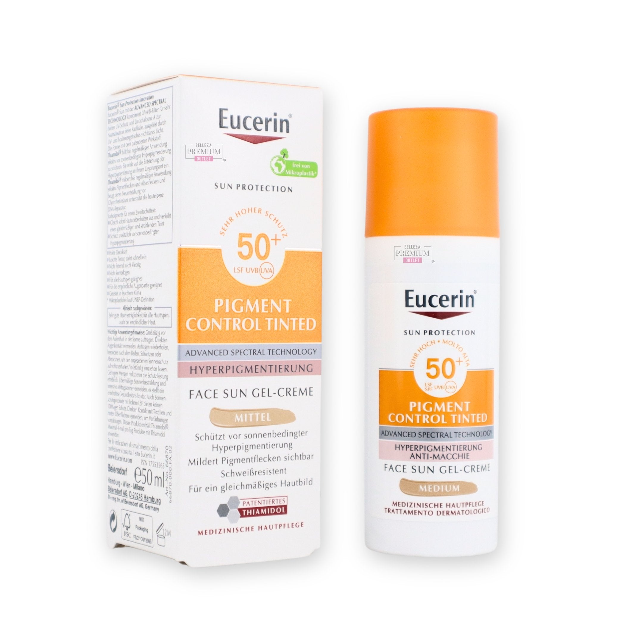 Eucerin Anti-Pigment Tinted Sun FPS 50+ 50ml – Protector Solar Facial ...